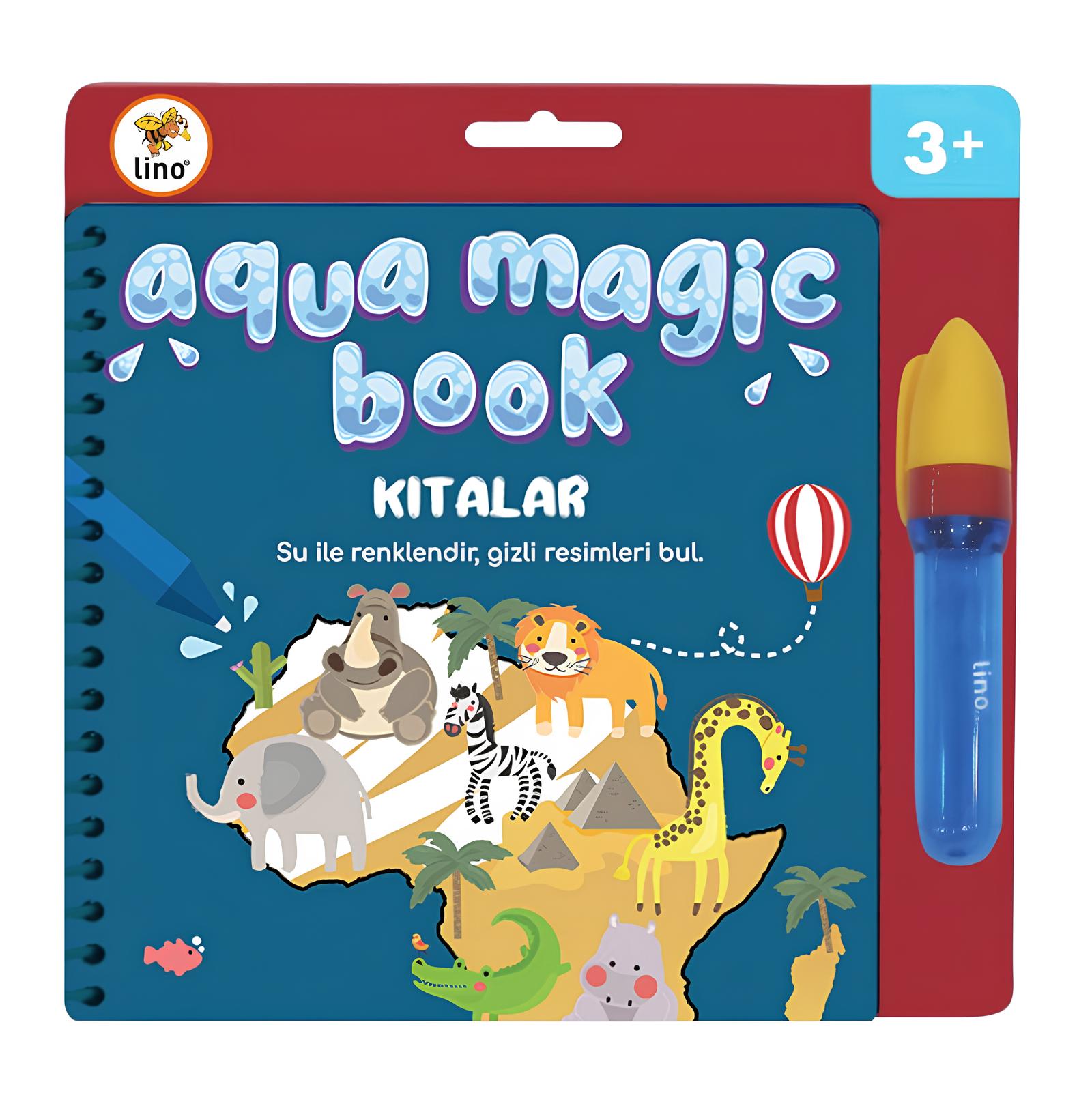 Aqua Magic Sihirli Boyama Kitabı Kıtalar